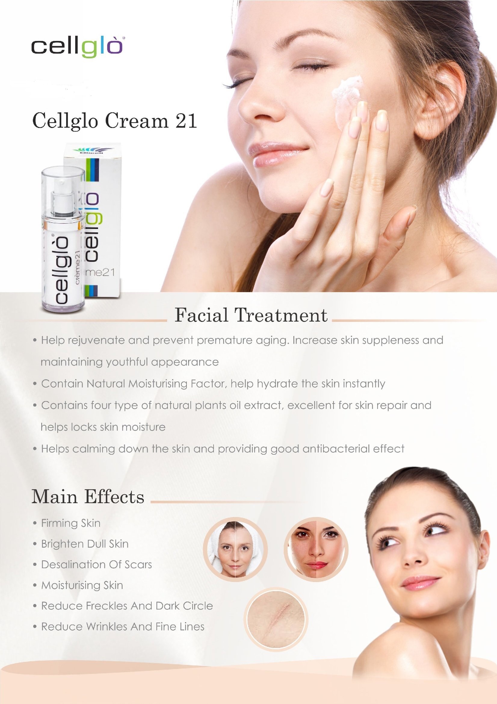 Cellglo Creme21 细亮霜 2 Bottles - Cellglò